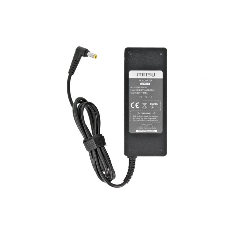 Töltő Mitsu ADP-75SB BB laptop 75W 19V 3.95A (5.5x2.5) - toshiba ...